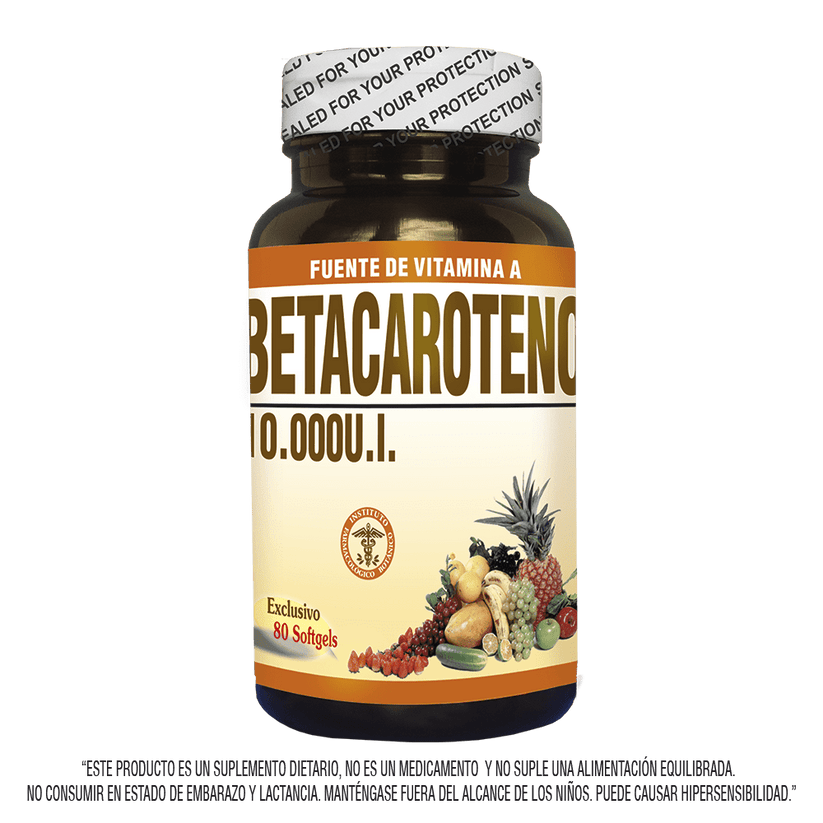 Betacaroteno 10000 – 80 cápsulas – Natural Stores